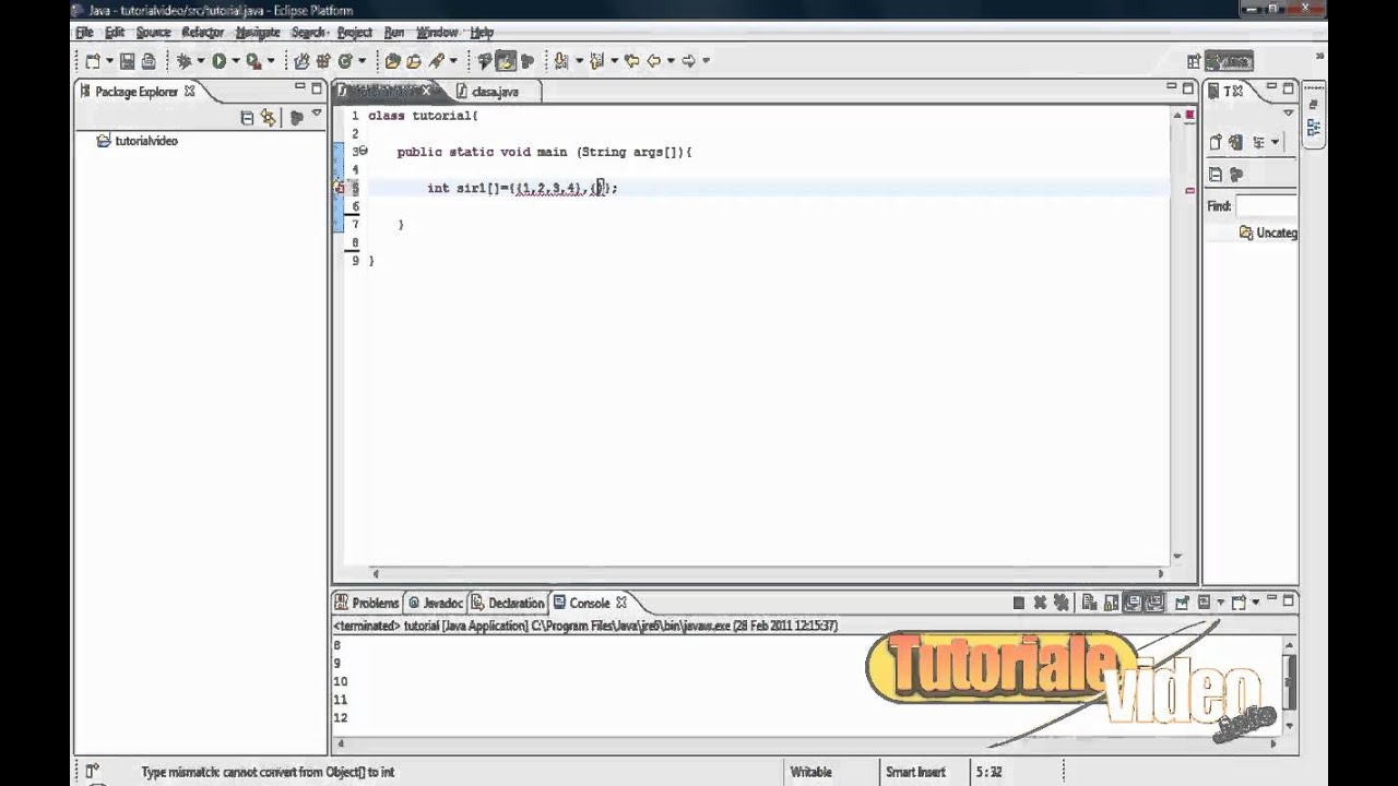 Tutoriale Video java nr 29