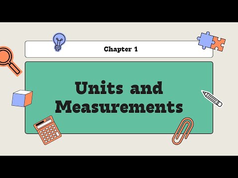 Units and Dimensions Video Lecture - JEE