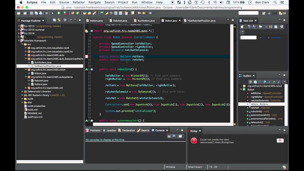 FRC Java Programming Tutorial - 15 - Auto Part 2 - Sequenced Items Part 2