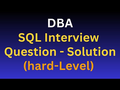 SQL Interview question #sqlinterview #interviewquestions #sqlquestions