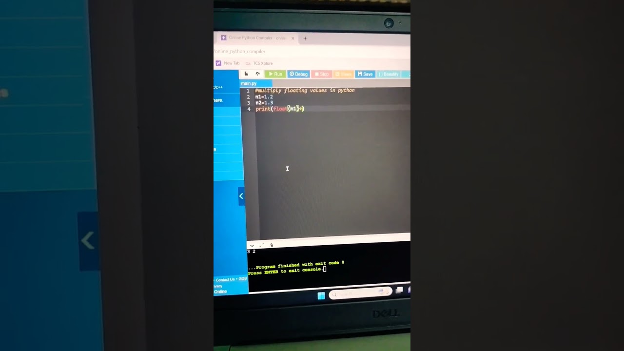 Adding float values in python #coding #python #float