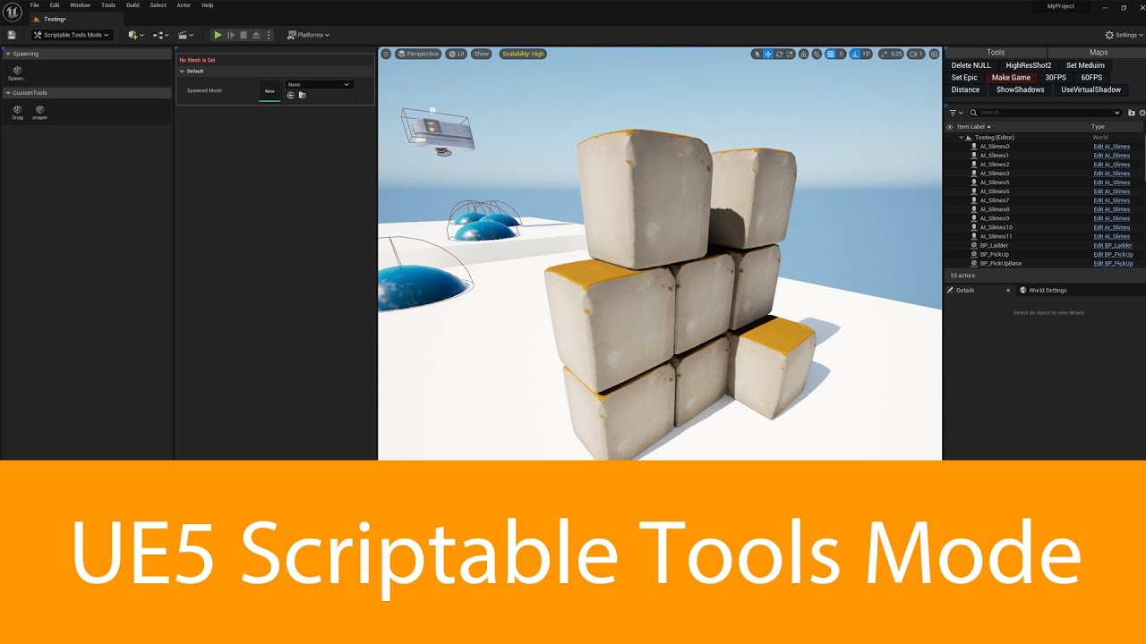 Editor Scriptable Tools: Basic Tools UE5.2
