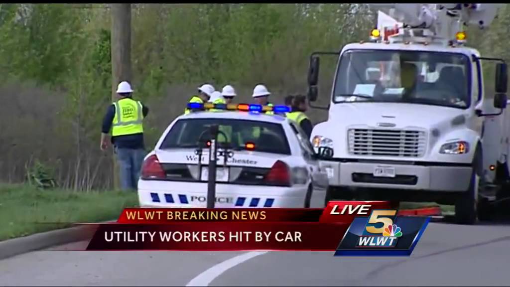 4 construction workers hit by car in West Chester