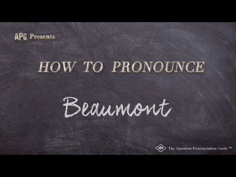How to Pronounce Beaumont (Real Life Examples!)