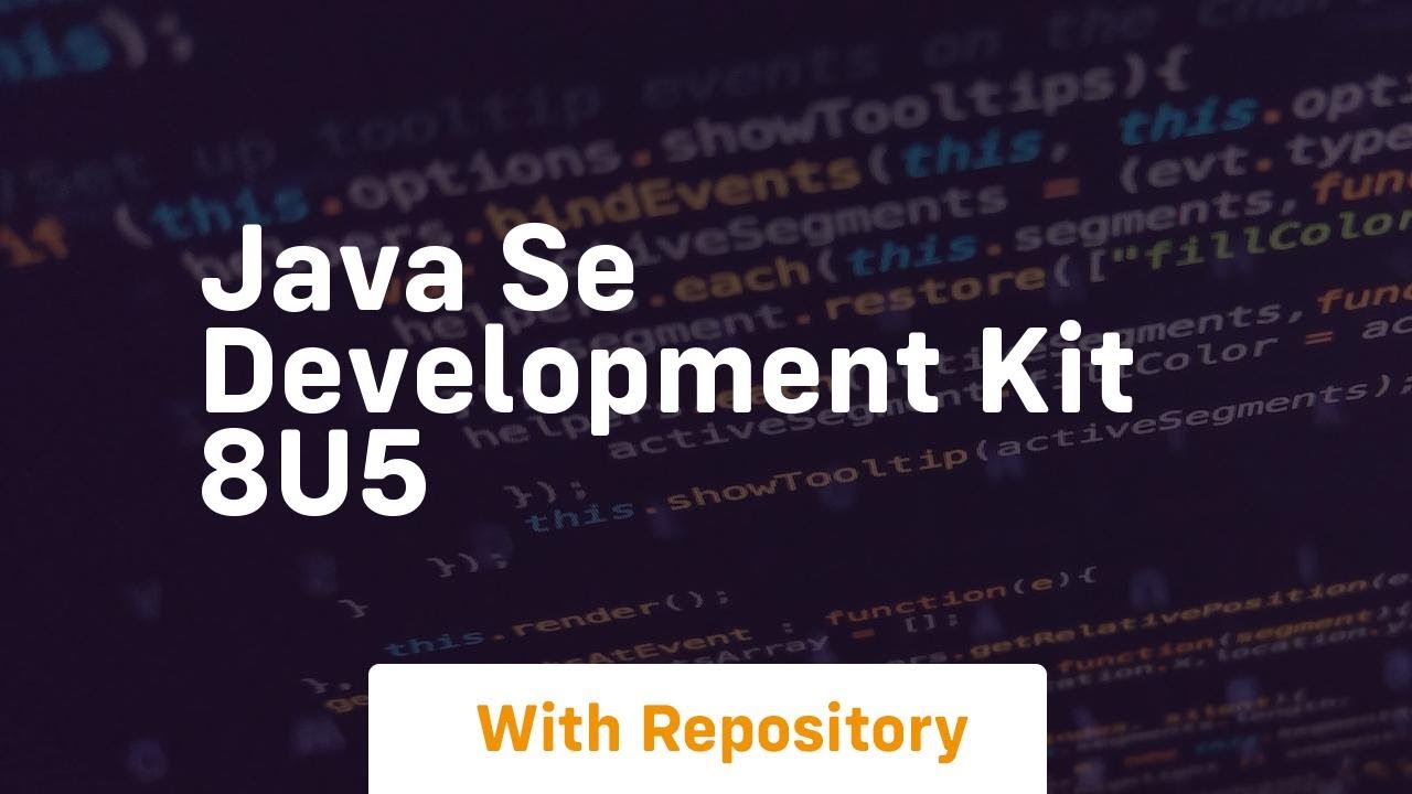java se development kit 8u5