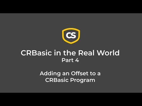 CRBasic in the Real World パート4: オフセット: CRBasicで測定値にオフセットを追加する方法