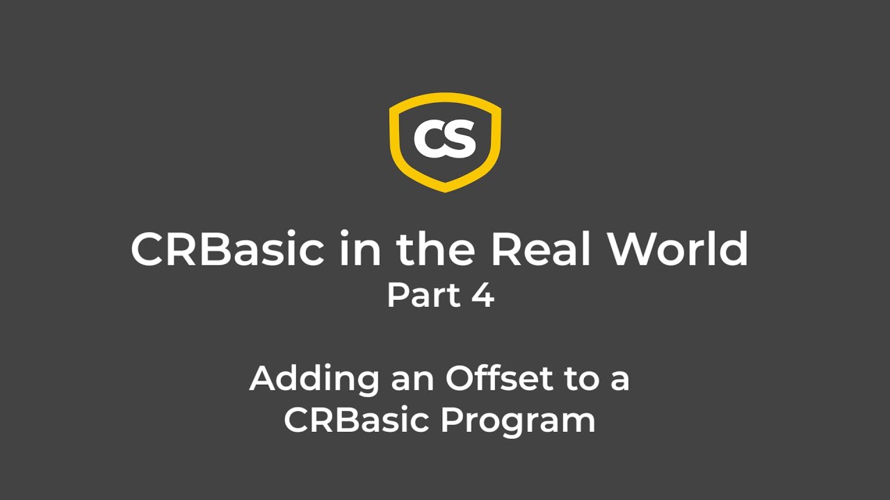 CRBasic in the Real World Part 4:  Offsets
