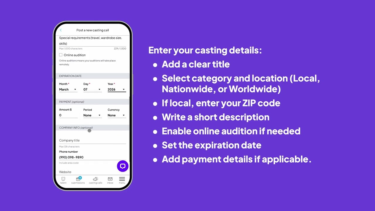 How to Post a Casting Call on AllCasting | Guide