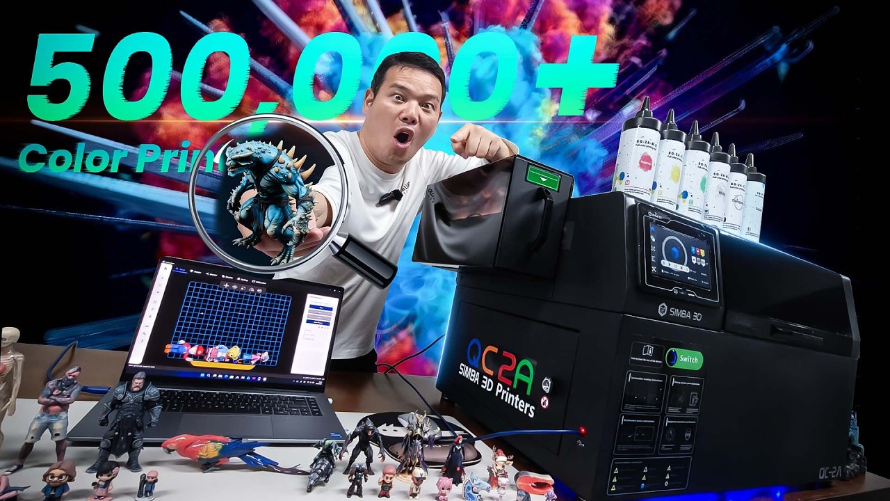 This Desktop 3D Printer Can Print 500,000+ Colors l inew3d QC2A