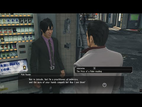 YAKUZA KIWAMI | Substory 11 - The Price Of A Palm-reading (PS5, 4K60)
