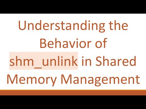 Understanding the Behavior of shm_unlink in Shared Memory Management