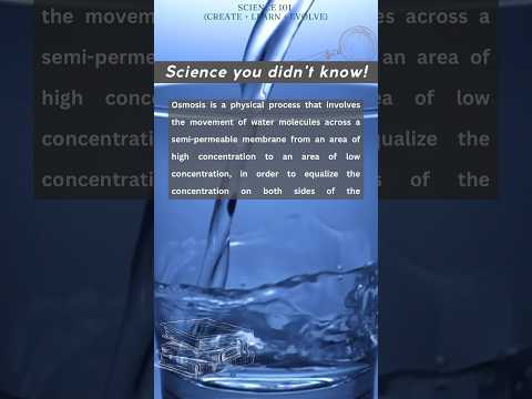 Osmosis simplified