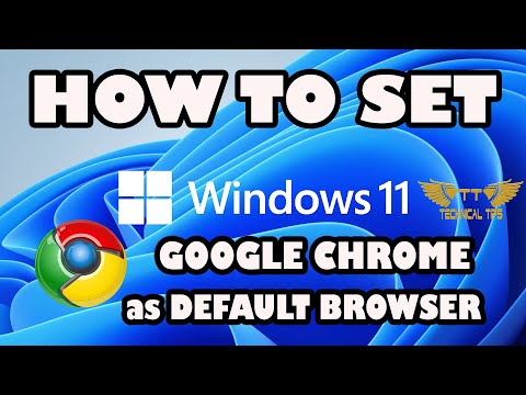 How do you set Chrome as your default browser? Windows 11