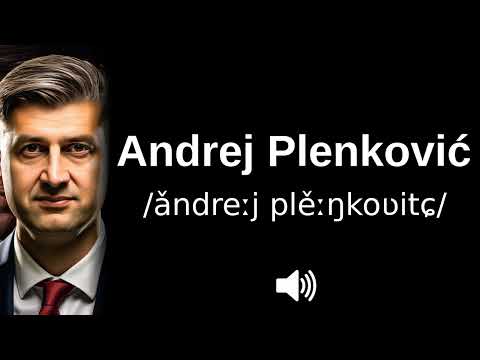 🇭🇷 How to pronounce Andrej Plenković (CORRECTLY!)