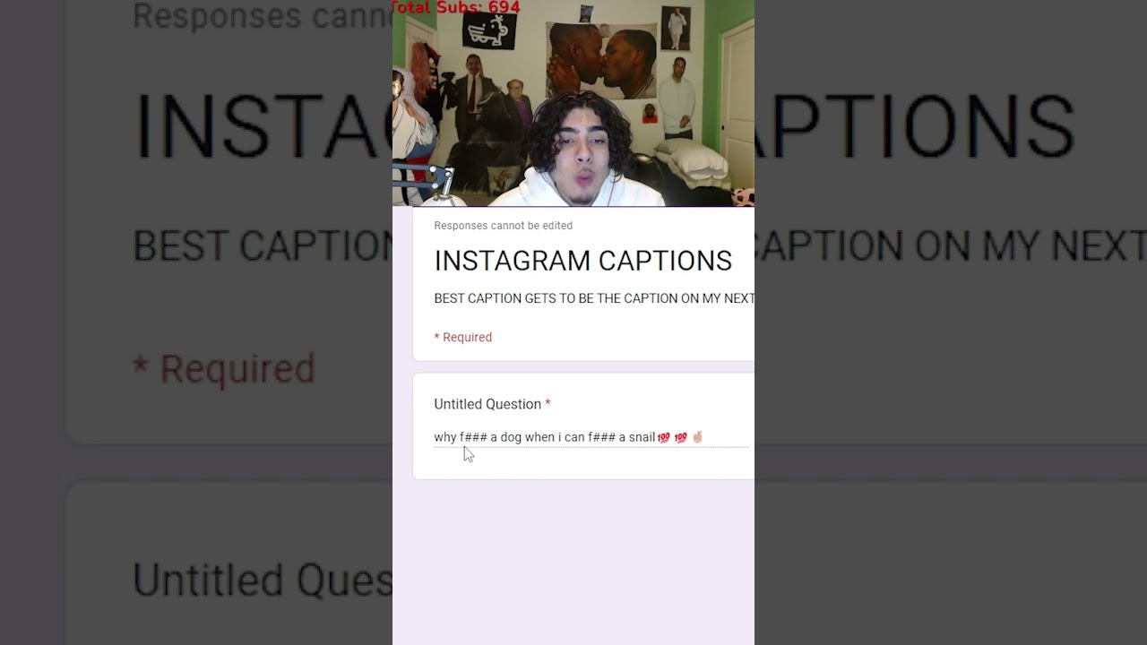I Had My Viewers Choose My Instagram Caption #caption #funny #shorts #streamer #gagoblgl