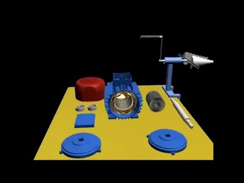 Simulation Three Phase AC Motor - Element , Wiring and Assembly ?