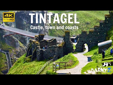 Drifting around the ruins of Tintagel Castle, Cornwall (Britain ...