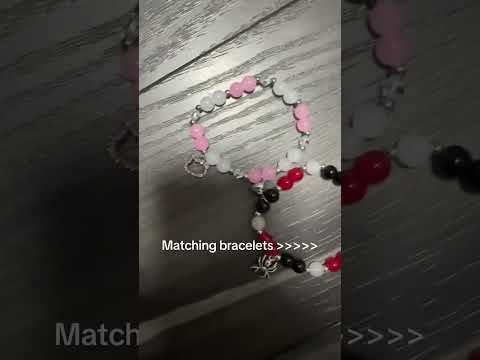 Adorable matching bracelets for couples #hellokitty #spiderman