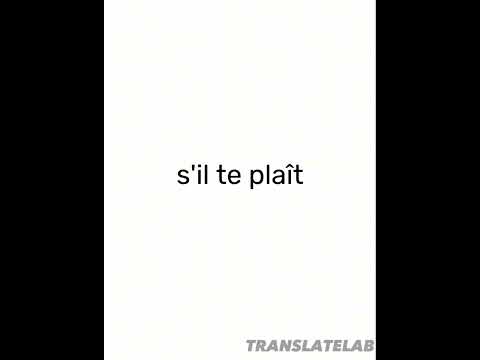 How To Say Please In French