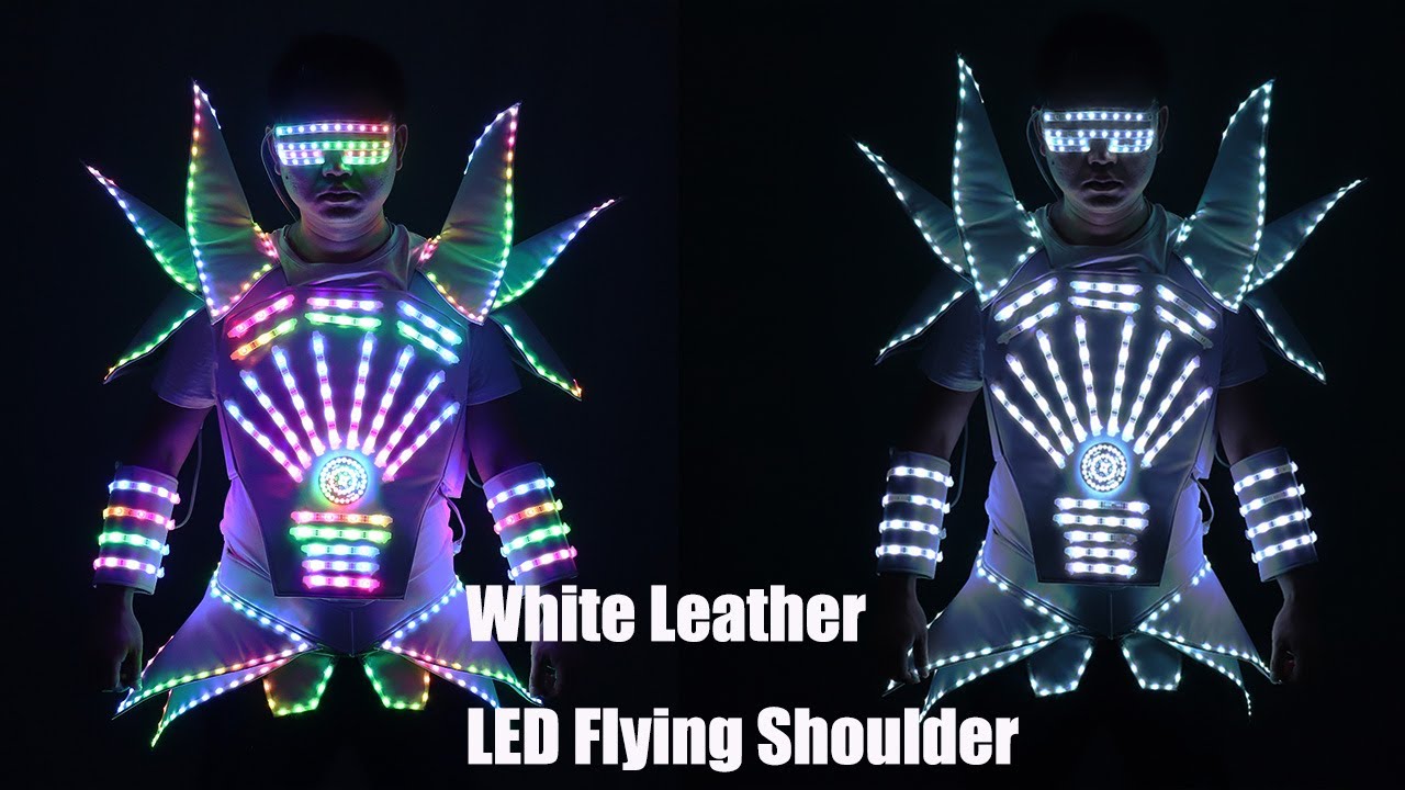 Full Color LED Robot Suit Technology Futuristic Stage Performance Catwalk Stage Dance Event Evening