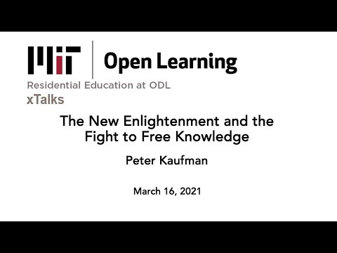 xTalk March 16, 2021: "The New Enlightenment and the Fight to Free Knowledge"