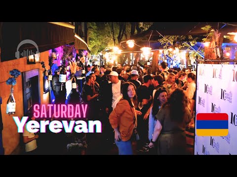 [4K] Yerevan, Armenia After Dark: Stunning Drone Views & Street Life