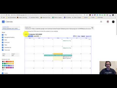 07 - Integrating Google Calendar using Embed Code
