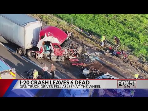 UPDATE: Sixth person pronounced dead after 18-wheeler crash on I-20 near Kaufman County