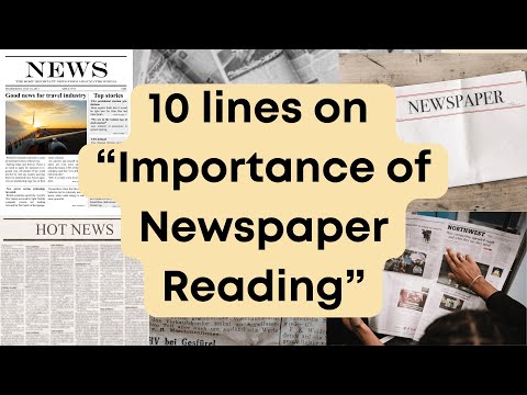 10 Lines on Why Newspaper Reading is Important | Easy English Essay | Newspaper Reading Benefits