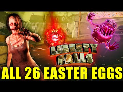 ALL 26 Liberty Falls Easter Eggs Guide (Complete version) (Black Ops 6 Zombies All Side Easter Eggs)