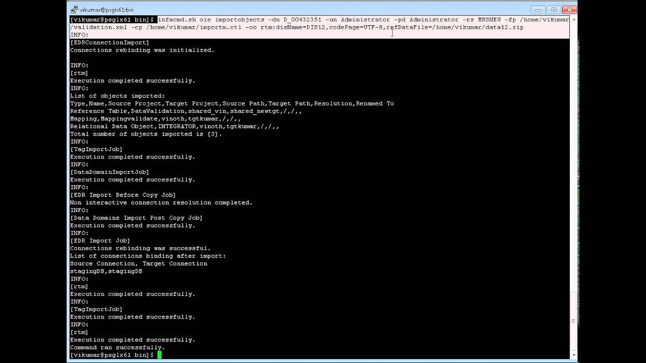 How to: Export and Import Model Repository Service objects using command line
