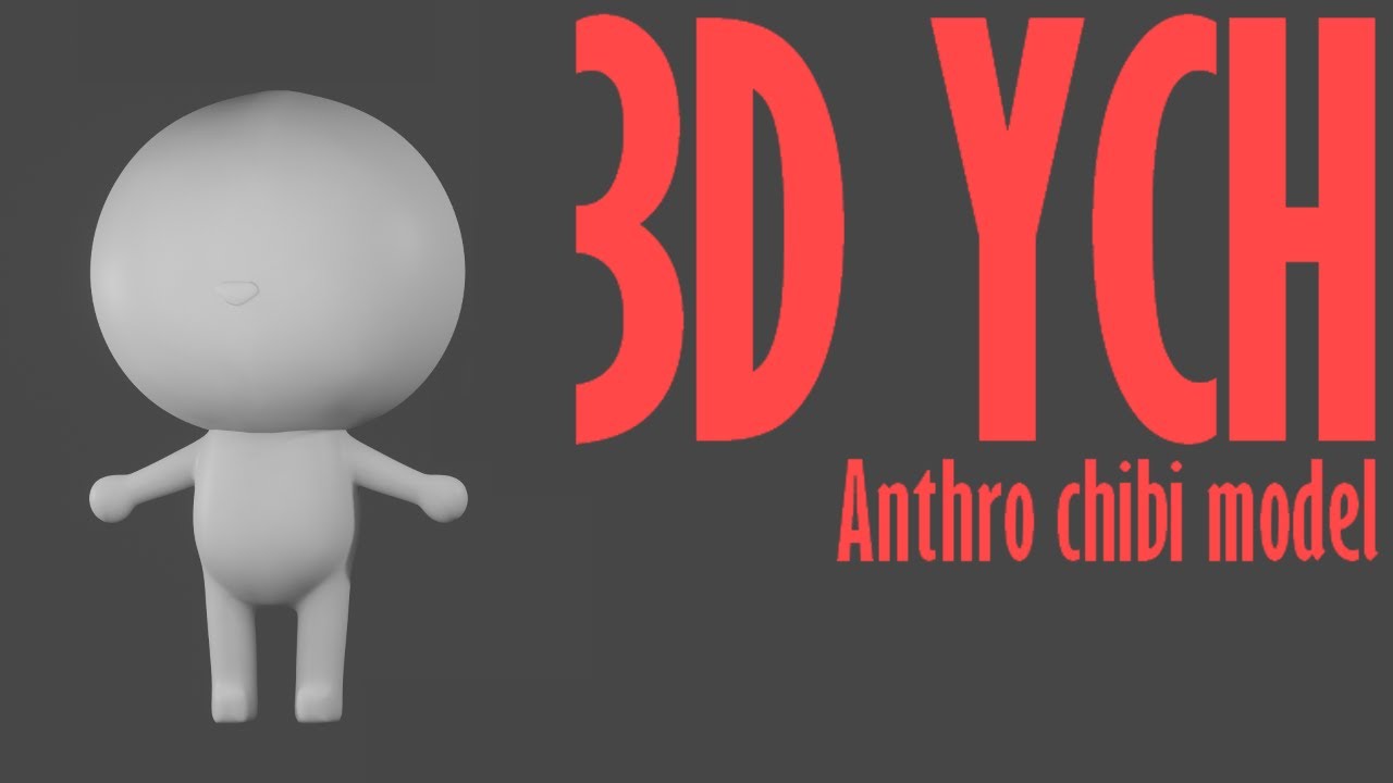 3D chibi model YCH! [SOLD!]