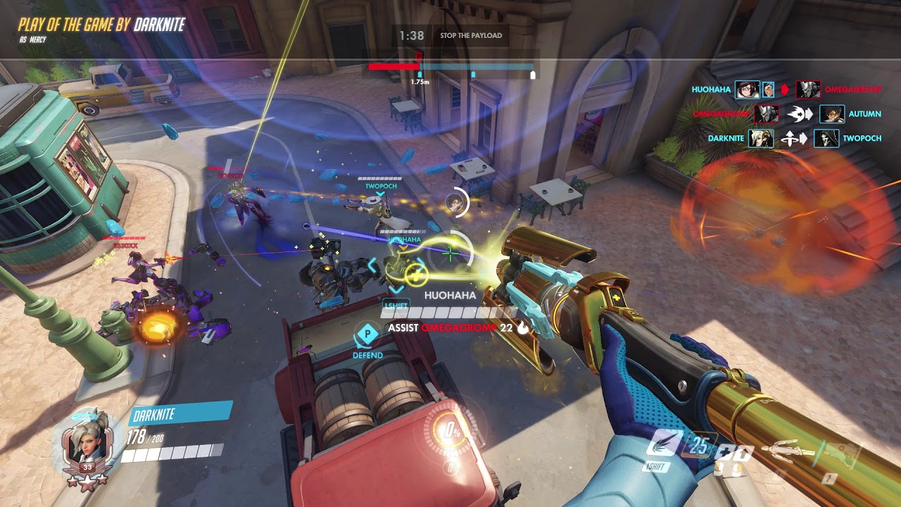 Overwatch Highlight #55 - Snow Angel Mercy POTG