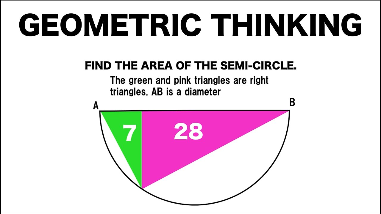 How to Solve This Right Triangles in a Semi-circle Math Challenge