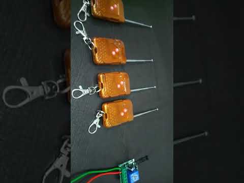 RF receiver pairing with RF remote