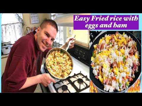 How to make Vegetable Fried Rice with Egg and Ham| Simple Fried Rice from Holiday leftover Ham
