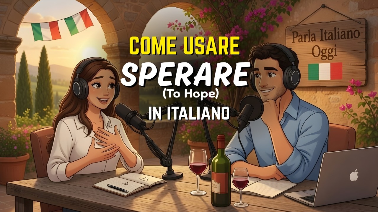 Italian Verb SPERARE – Grammar, Idioms & Native Dialogue | Learn Italian B1–B2