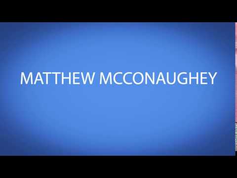 how to pronounce MATTHEW MCCONAUGHEY