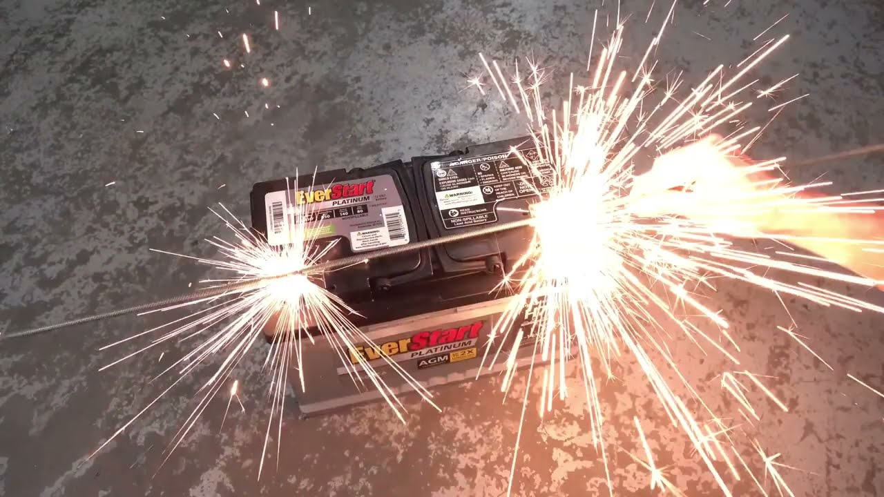 Can a car battery electrocute a person