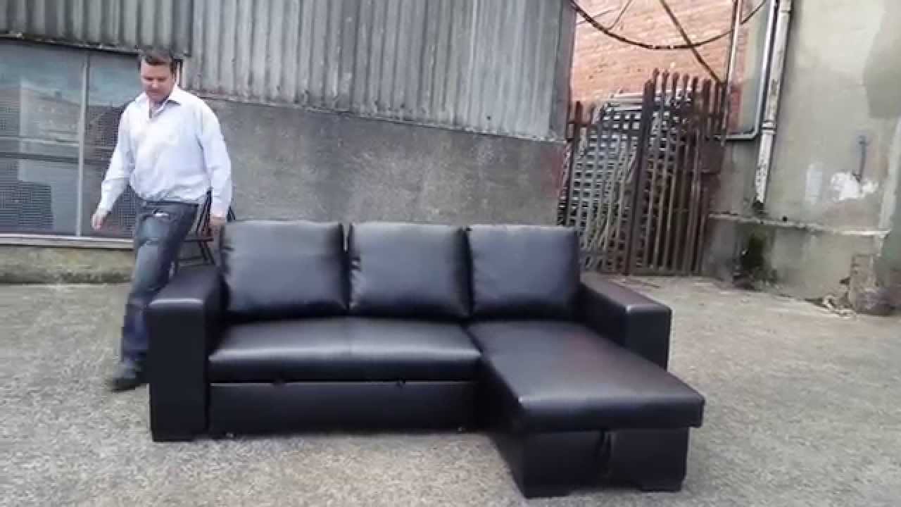 Leather Corner Sofa Bed Rihanna Plus