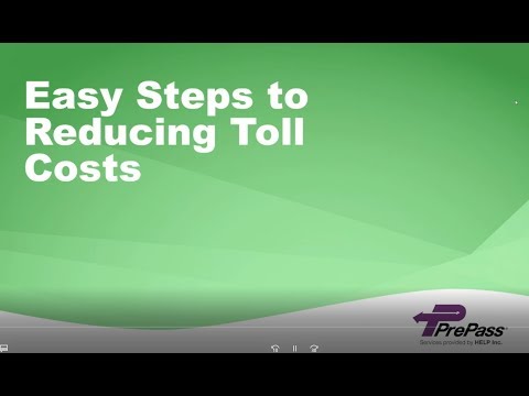 Easy Steps to Reducing Toll Costs: Webinar