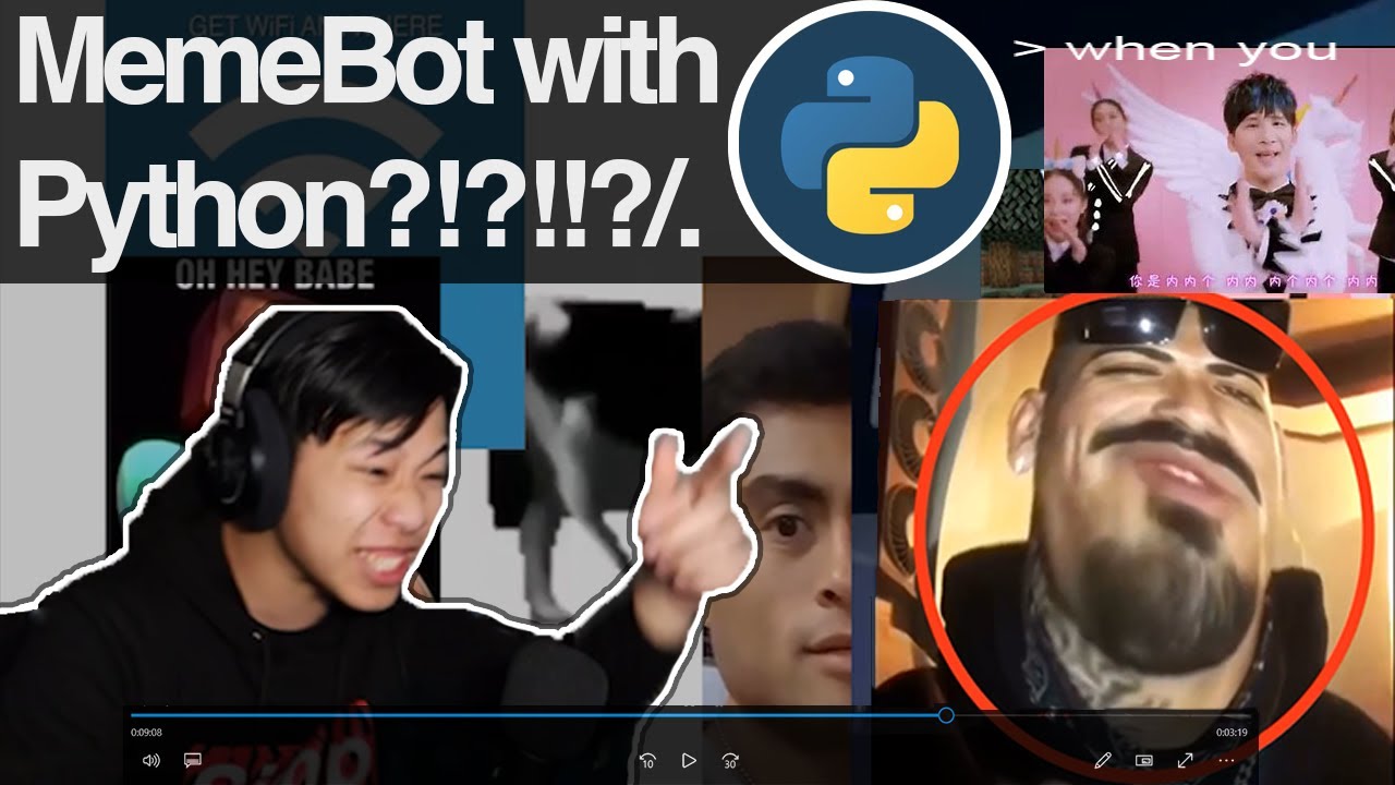 I Coded a Bot that randomly Generates memes with Python...