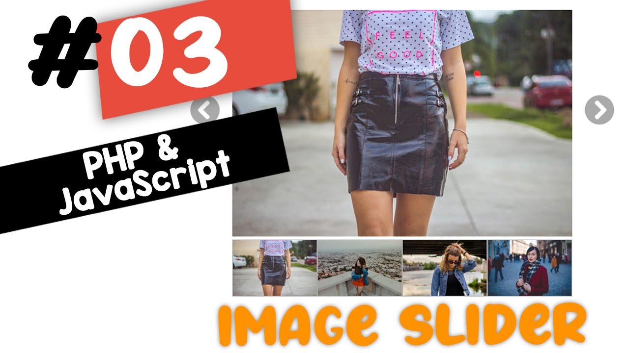 #03 - Javascript image slider with PHP file uploader + source code | Quick programming tutorials