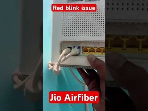 Jio Airfiber red blink issue #Jio #airfiber red blink issue reset #viral #jiofiber