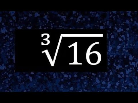 cubic root of 16