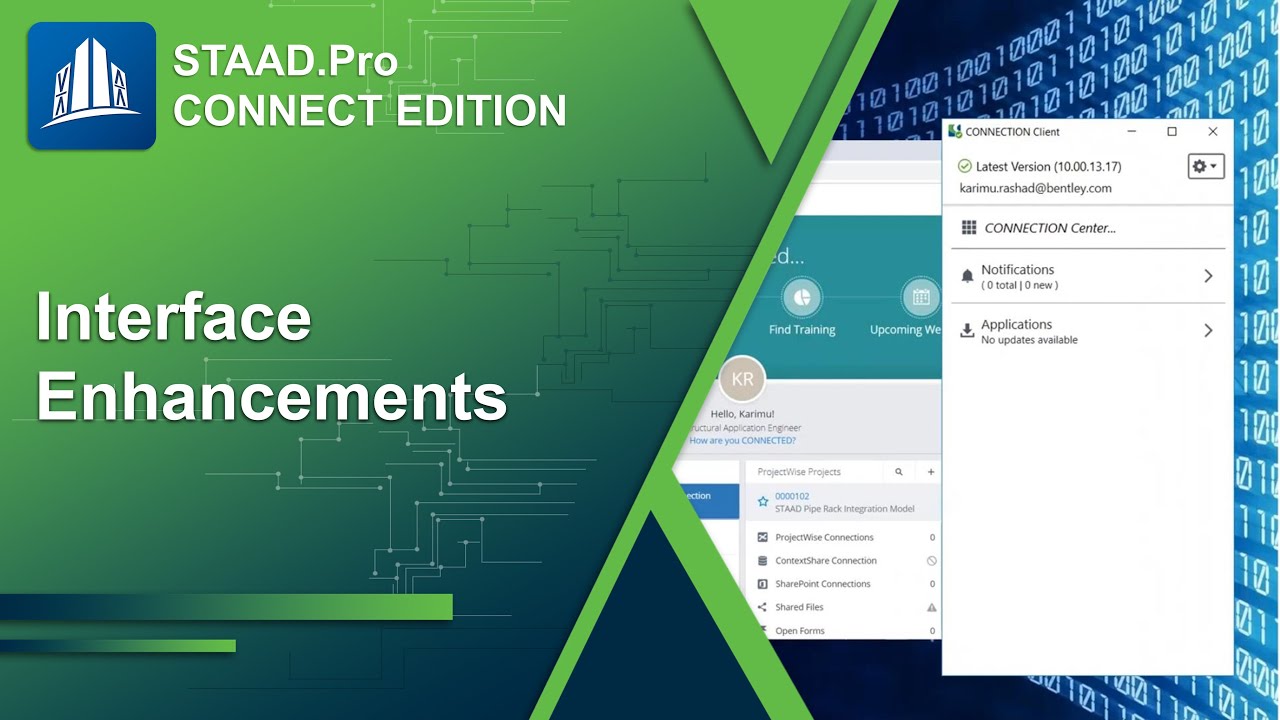 Introduction to STAAD.Pro CONNECT EDITION - Interface Enhancements