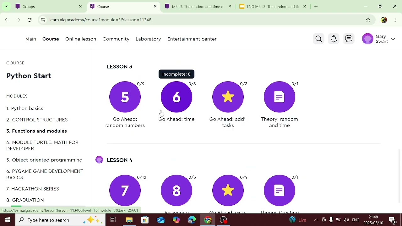 Python Start Random Module