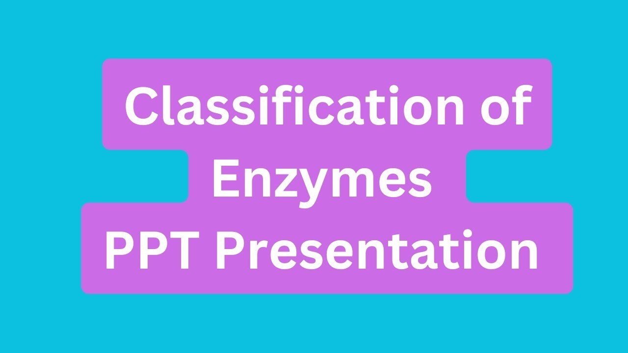Classification of Enzymes PPT Presentation Seminar Download