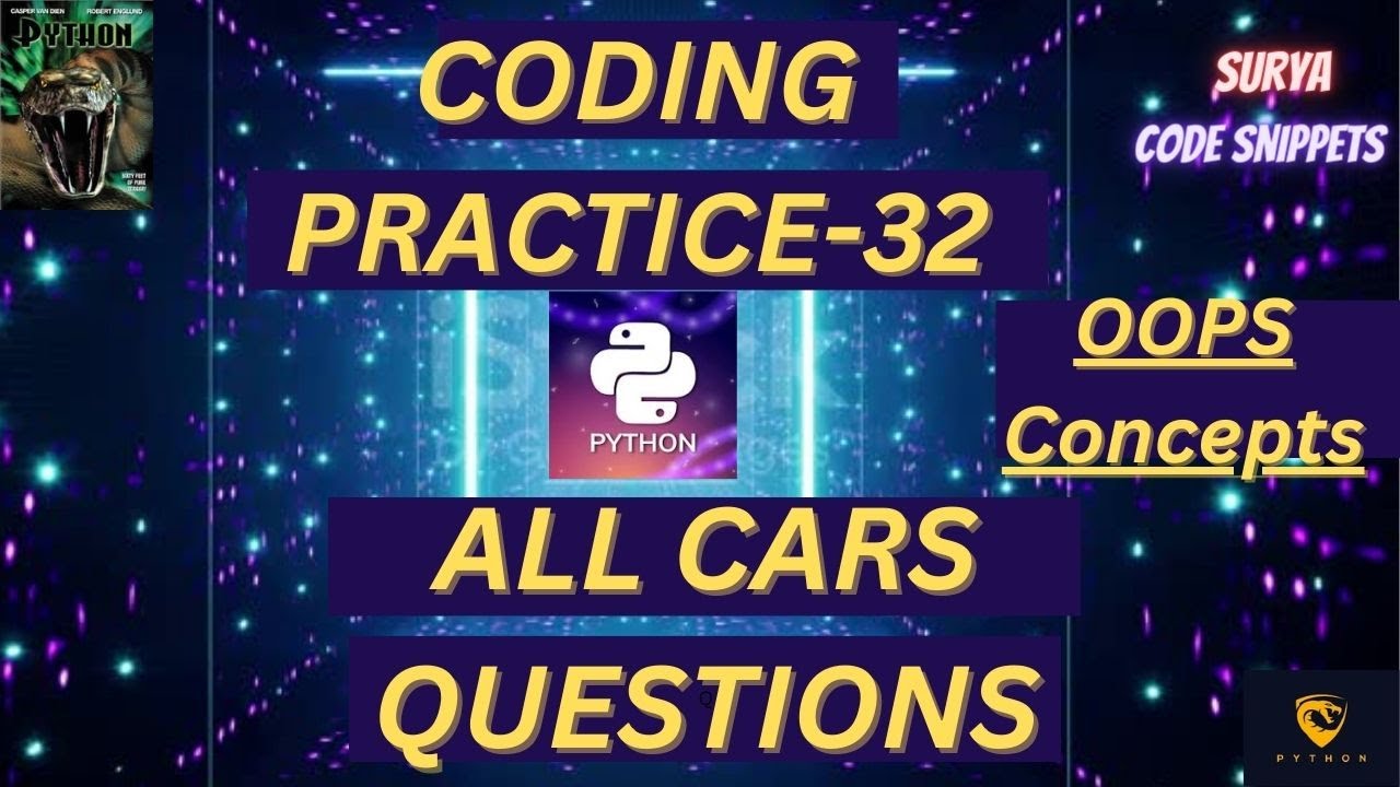 Car 5 (All cars code questions) | Coding Practice-32 | CCBP | Python | #nxtwave #idp #python