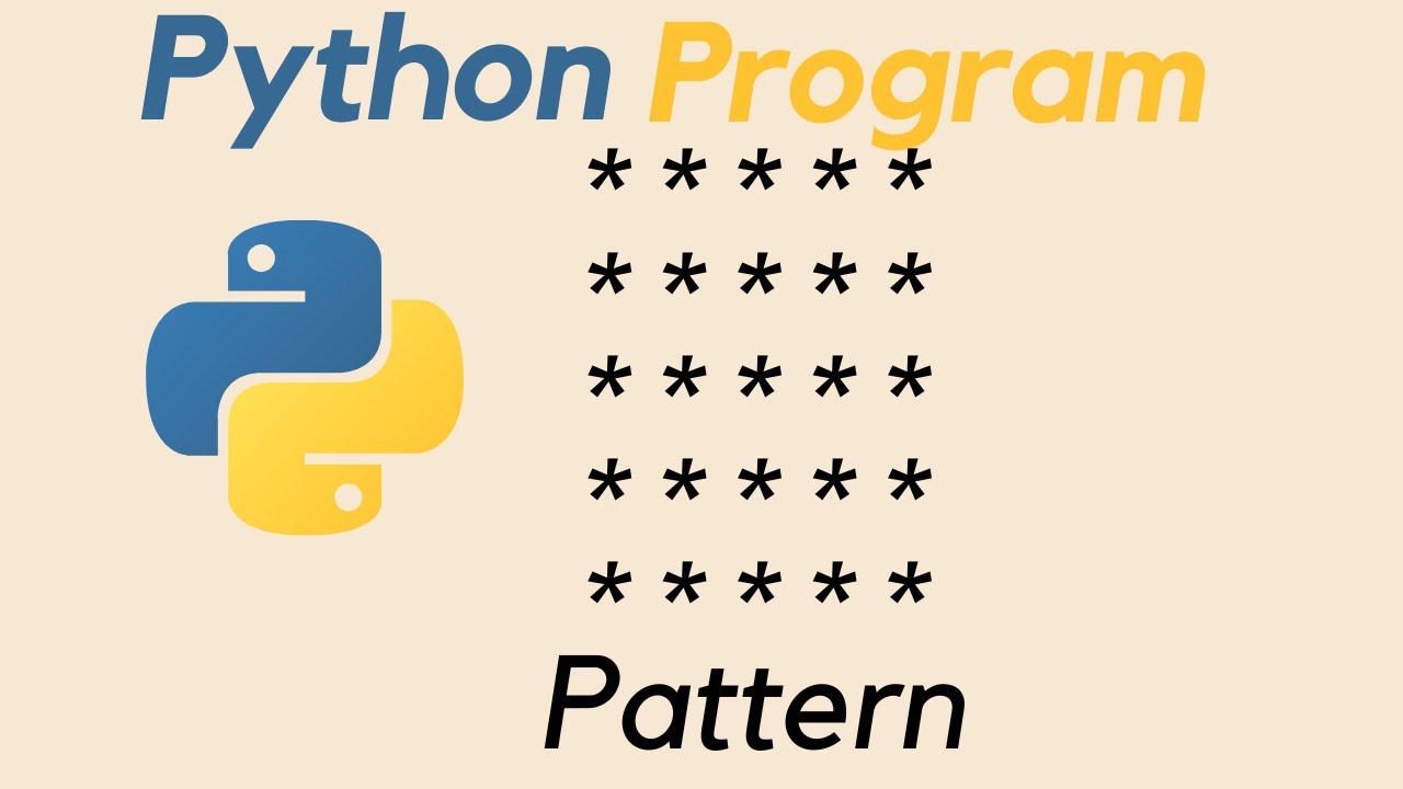 Square Star Pattern in Python| Learn Python